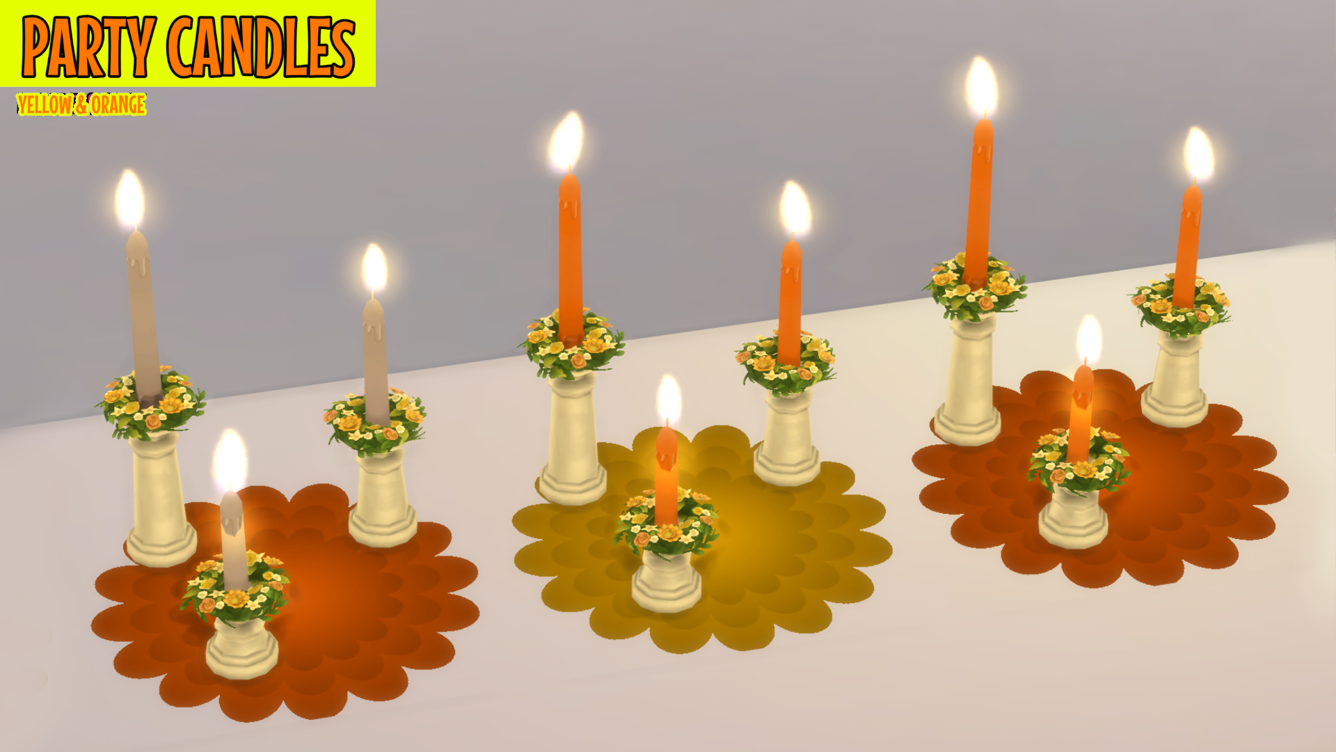 Party Candles 3 - Green & Brown - The Sims 4 Build / Buy - CurseForge