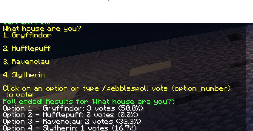 Pebble's Polling Vote System - Gallery - Minecraft Mods - CurseForge