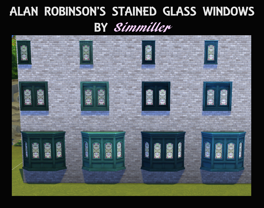 Alan Robinson's Stained Glass Windows - The Sims 4 Build / Buy - CurseForge