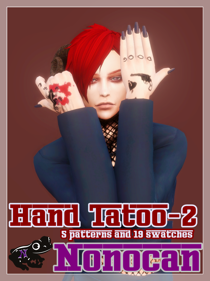 Install 【nonocan】hand tatoo-02 - The Sims 4 Mods - CurseForge