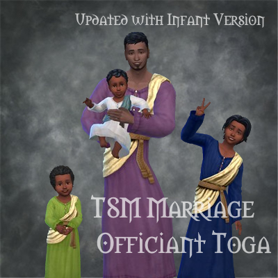 TSM Marriage Officiant Toga for All Ages - The Sims 4 Create a Sim ...