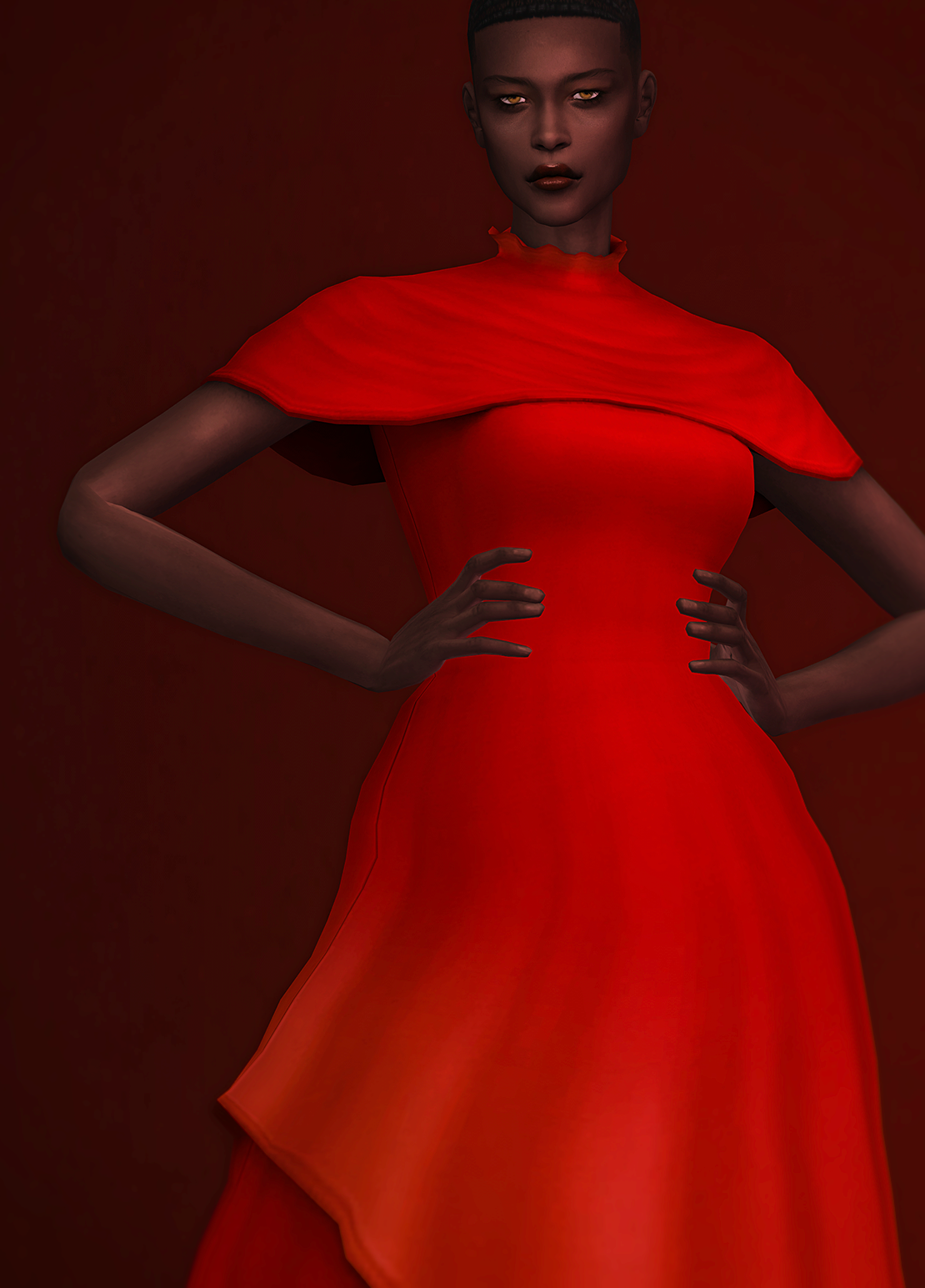 RED Collection - Melrose Gown - The Sims 4 Create a Sim - CurseForge
