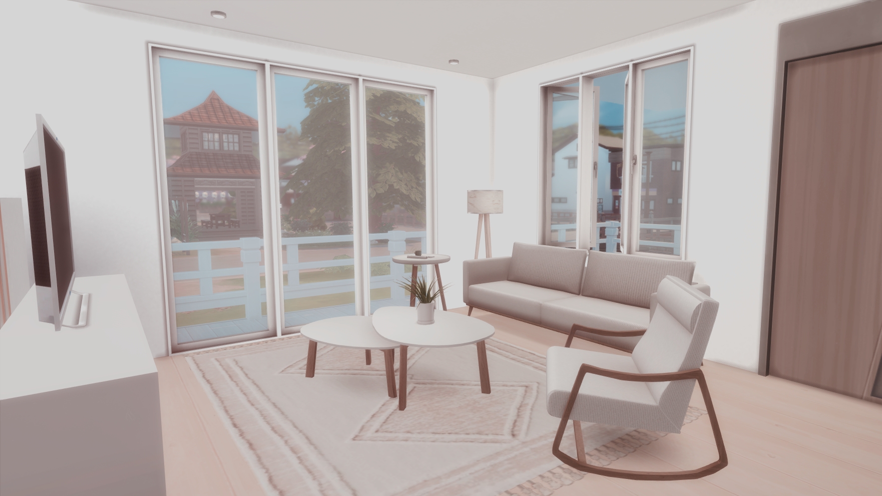 Muji-Inspired Tiny Home (+CC) - The Sims 4 Rooms / Lots - CurseForge