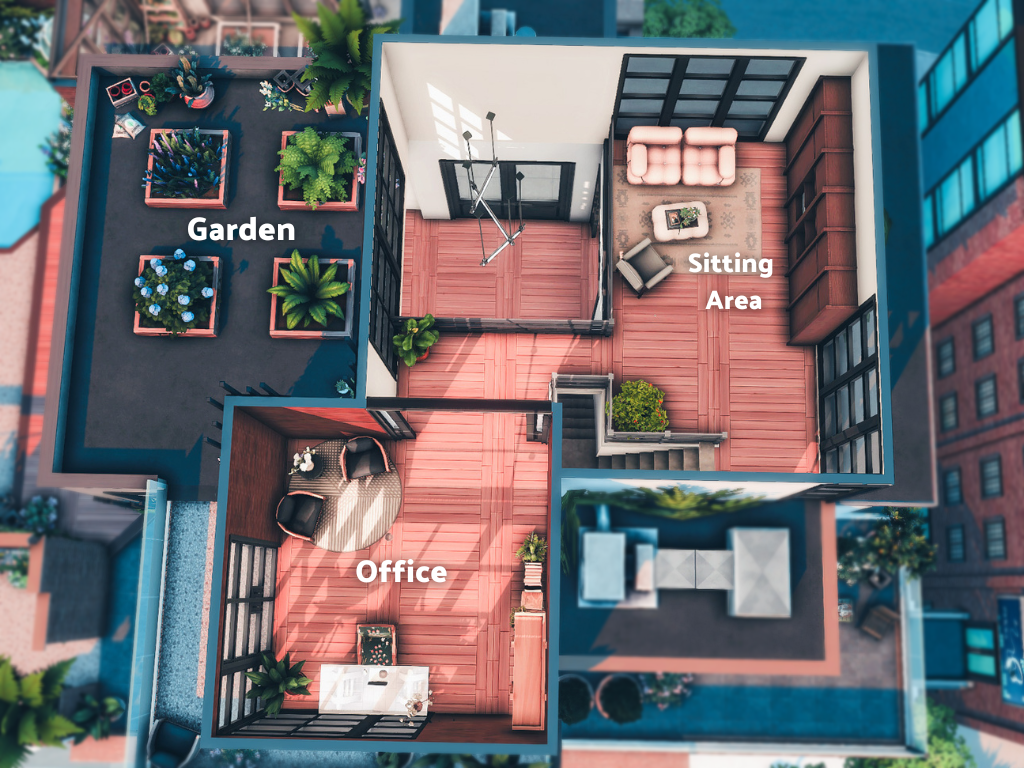 Rooftop Oasis 🌴 - The Sims 4 Rooms / Lots - CurseForge