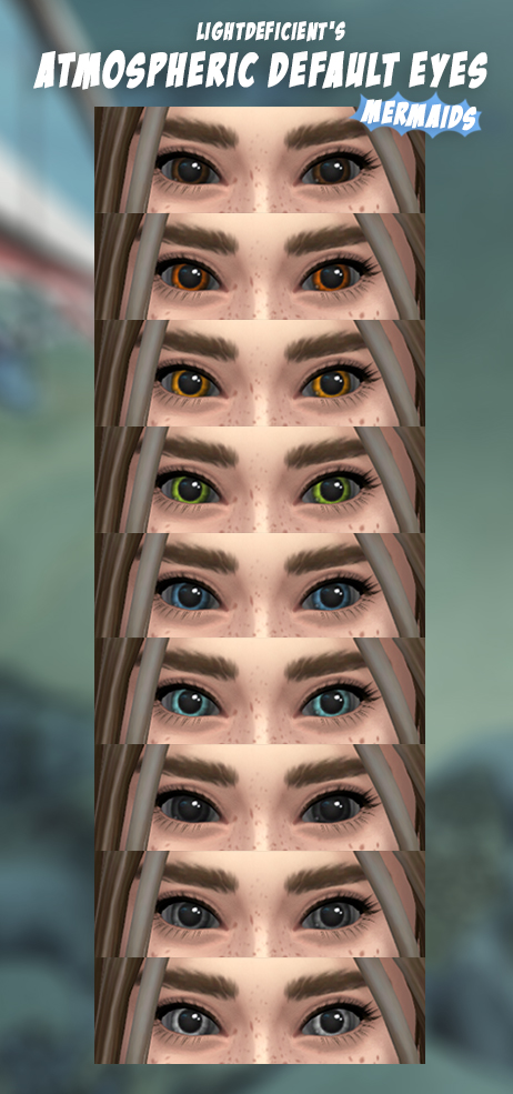 Atmospheric Default Eyes - Mermaids - The Sims 4 Create a Sim - CurseForge