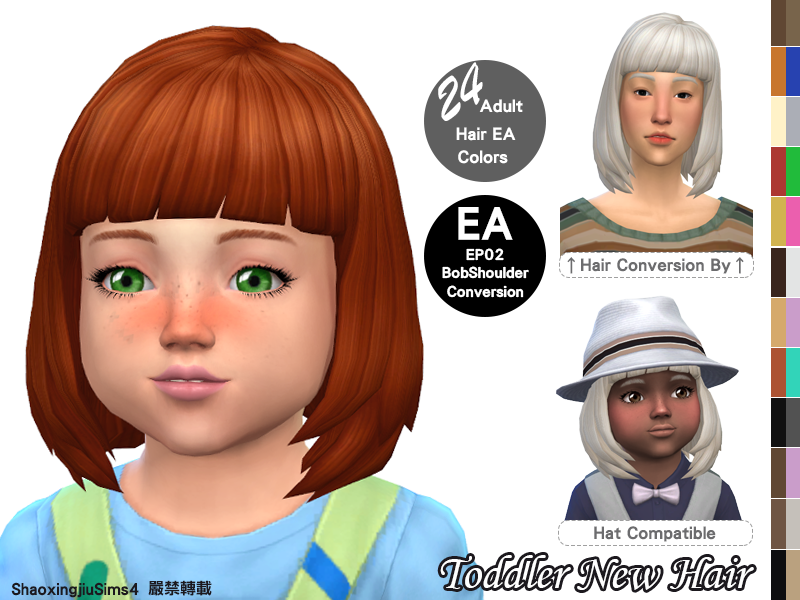 Bob Shoulder Hair Set - The Sims 4 Create a Sim - CurseForge