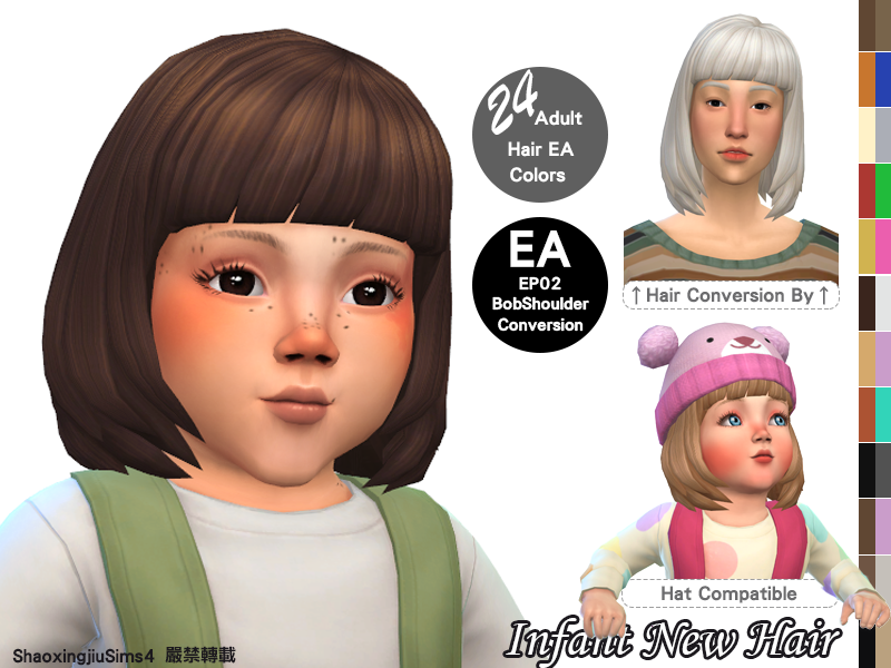 Bob Shoulder Hair Set - The Sims 4 Create a Sim - CurseForge