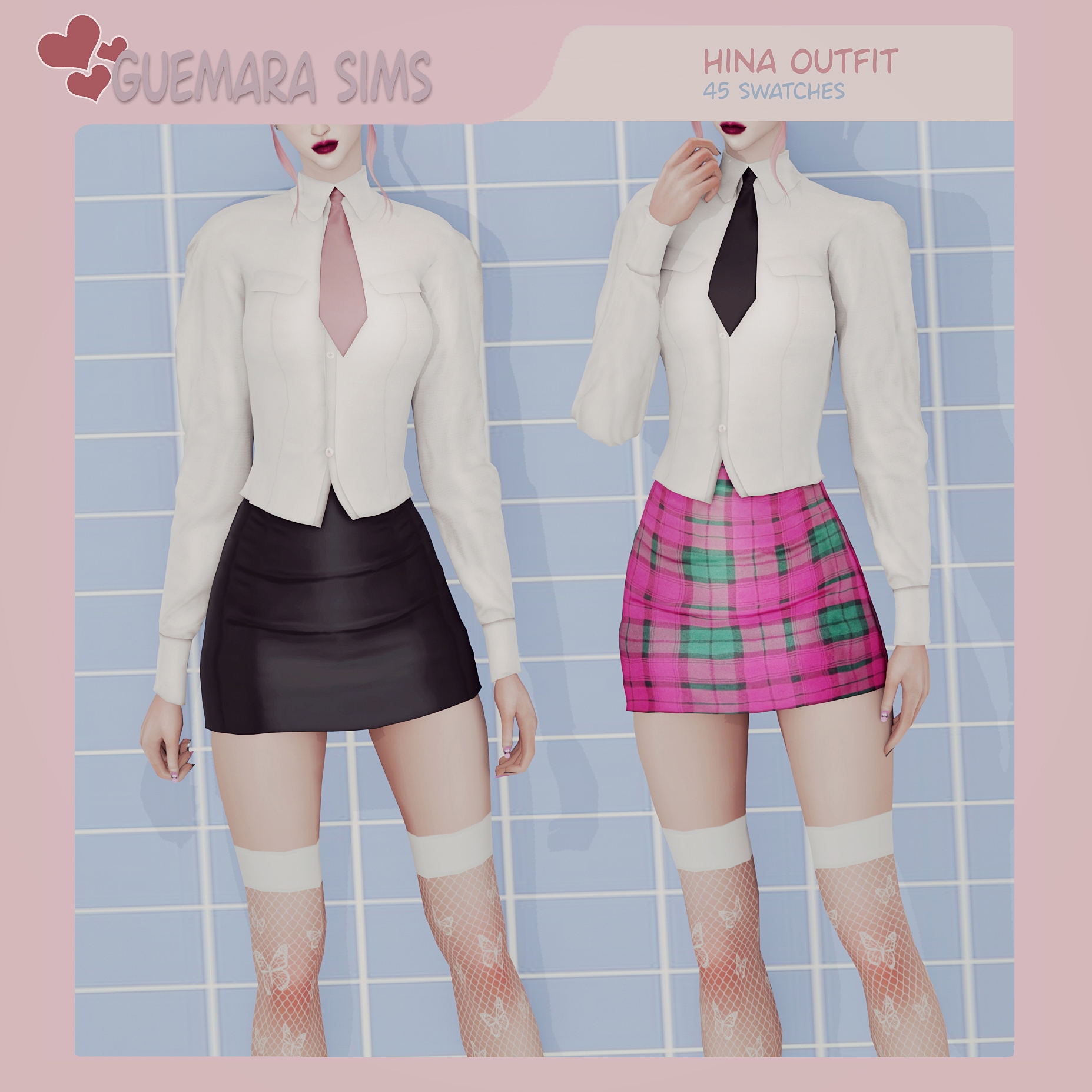 Hina outfit - The Sims 4 Create a Sim - CurseForge