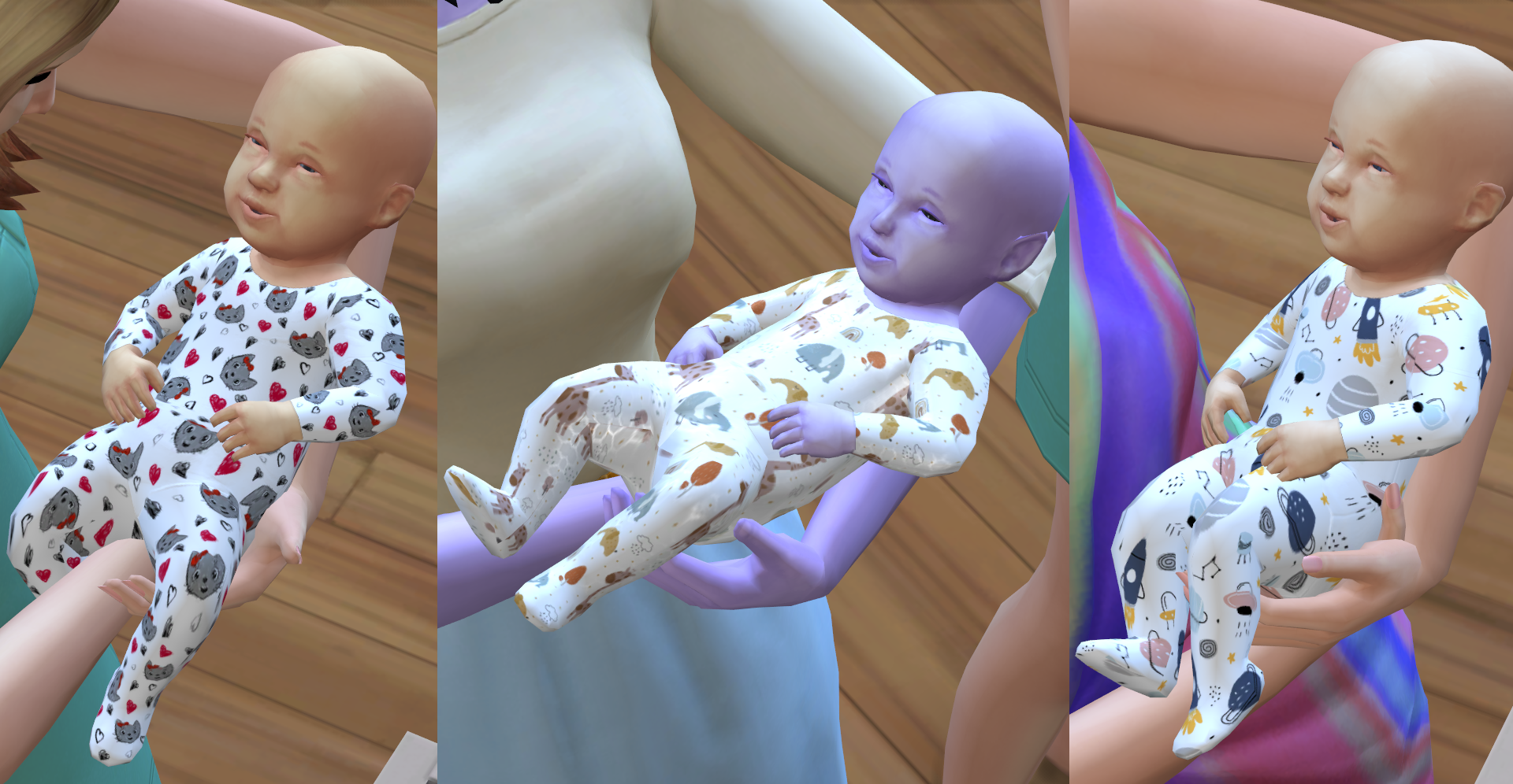 Mixed set 8 baby outfits - The Sims 4 Mods - CurseForge