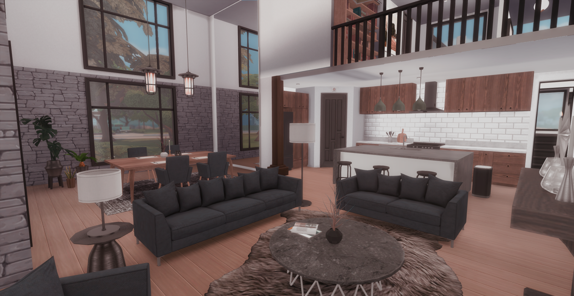 Contemporary Family Abode (+CC) - The Sims 4 Rooms / Lots - CurseForge