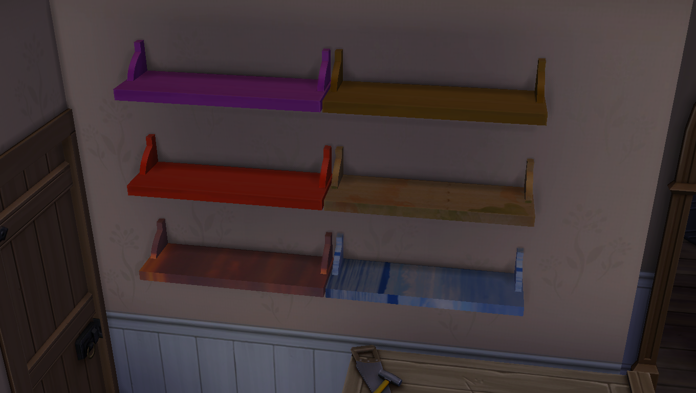 Base Game Shelf Recolour - The Sims 4 Build / Buy - CurseForge