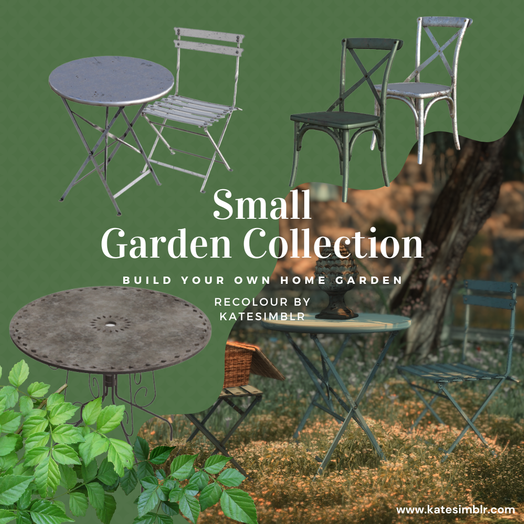 small garden collection - garden table round - The Sims 4 Build / Buy ...