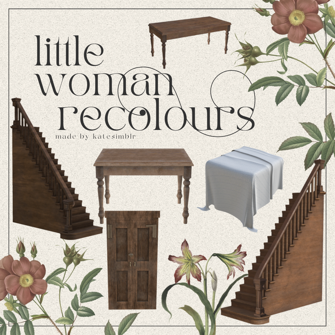 Little woman recolours - table small - The Sims 4 Build / Buy - CurseForge