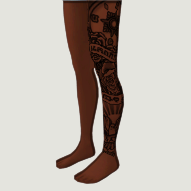 Leg Tattoos 1 by JMLRH - Screenshots - The Sims 4 Create a Sim - CurseForge