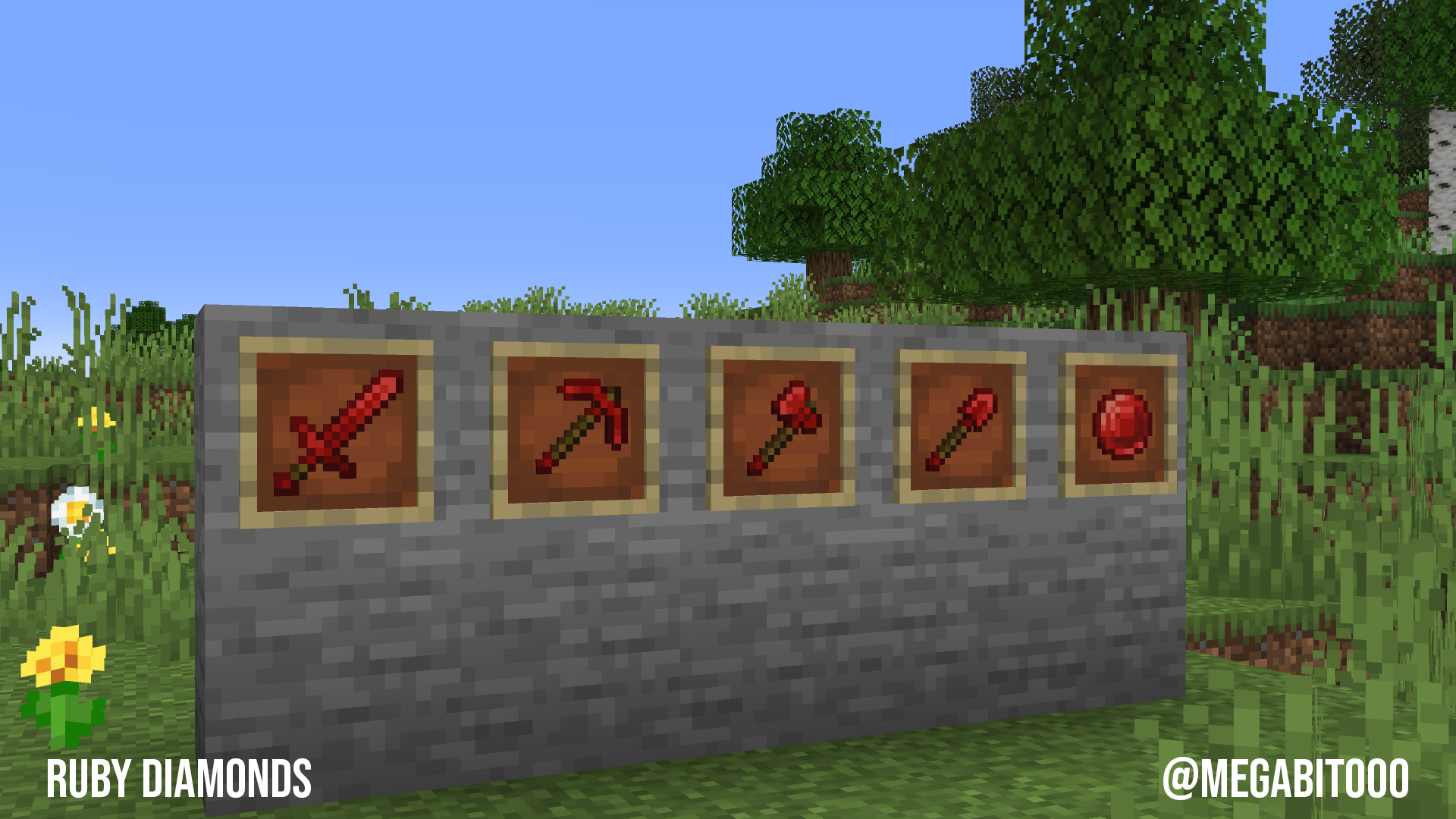 Minecraft Ruby Sword
