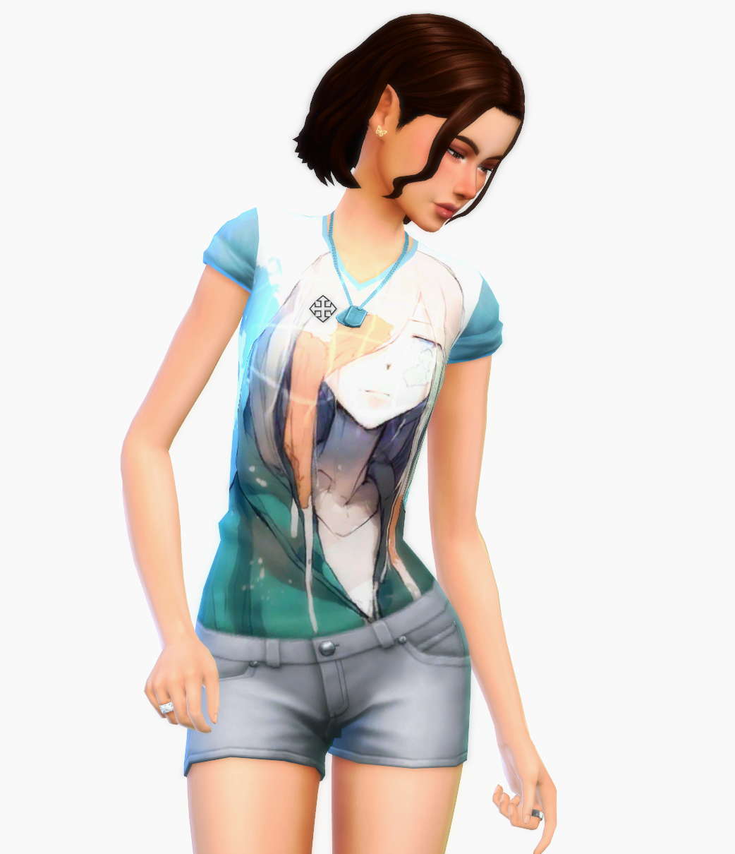 Alone Draw T-Shirt - version 1 - Gallery - The Sims 4 Create a Sim ...