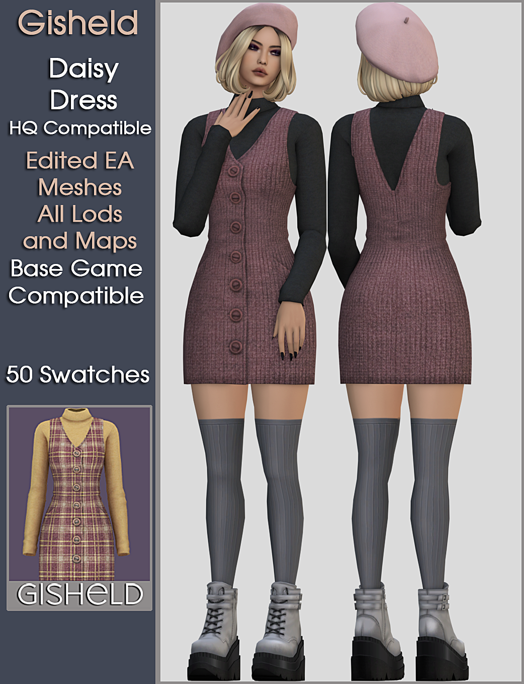 Gisheld Daisy Dress - Gallery - The Sims 4 Create a Sim - CurseForge