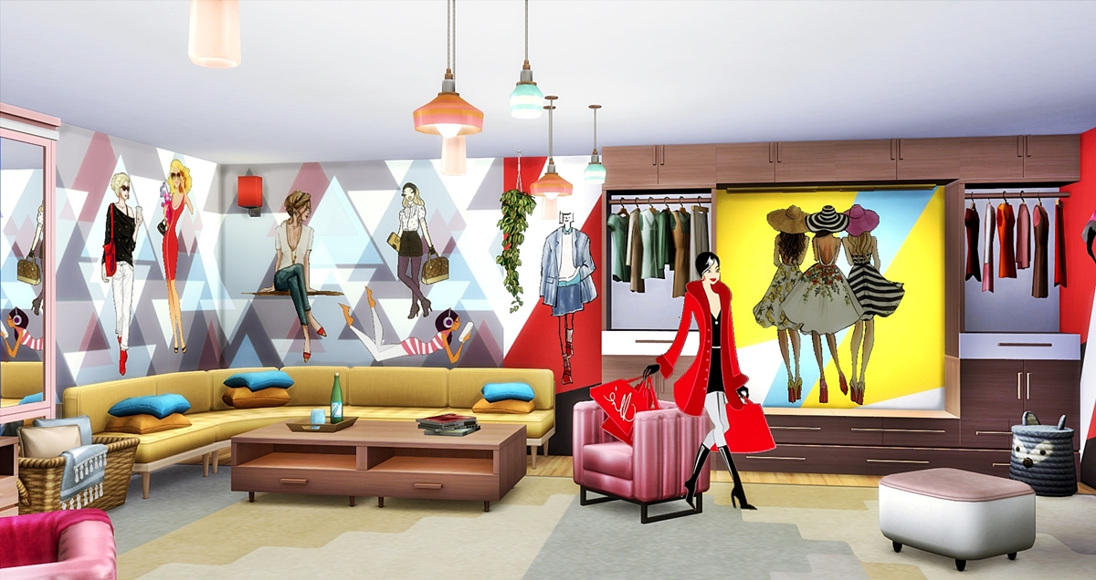 Little Trendy Wardrobe - The Sims 4 Build / Buy - CurseForge