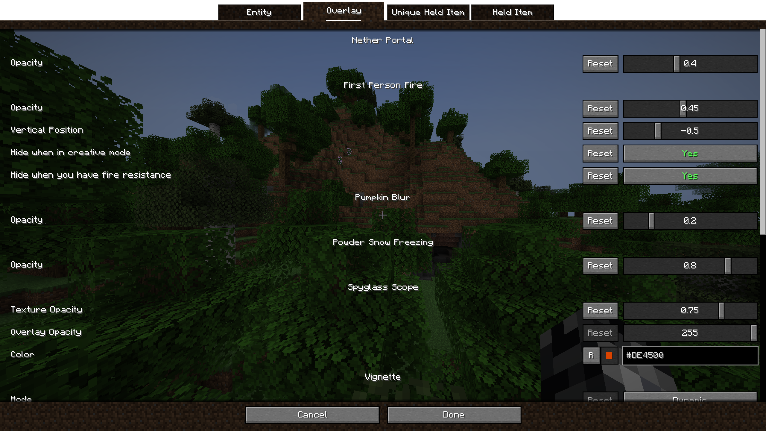 ScreenFX - Minecraft Mods - CurseForge