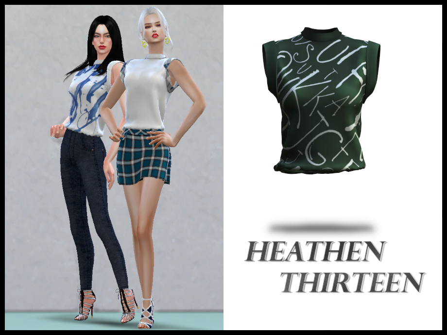 Halter Neck Backless Tank Top - The Sims 4 Create a Sim - CurseForge