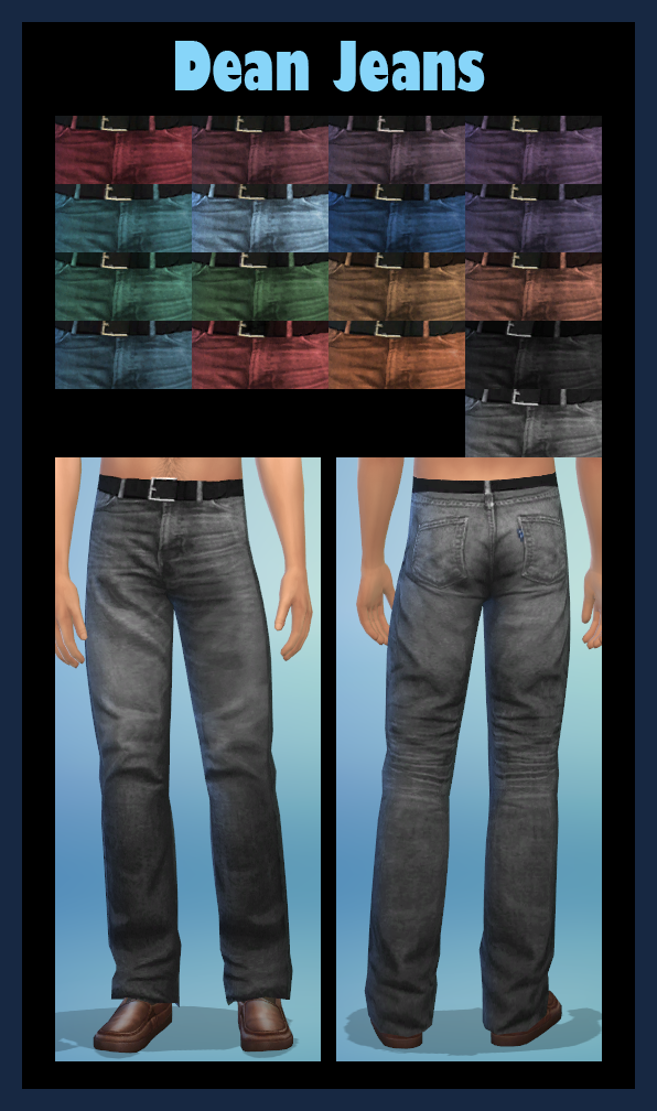 Dean Jeans - The Sims 4 Create a Sim - CurseForge