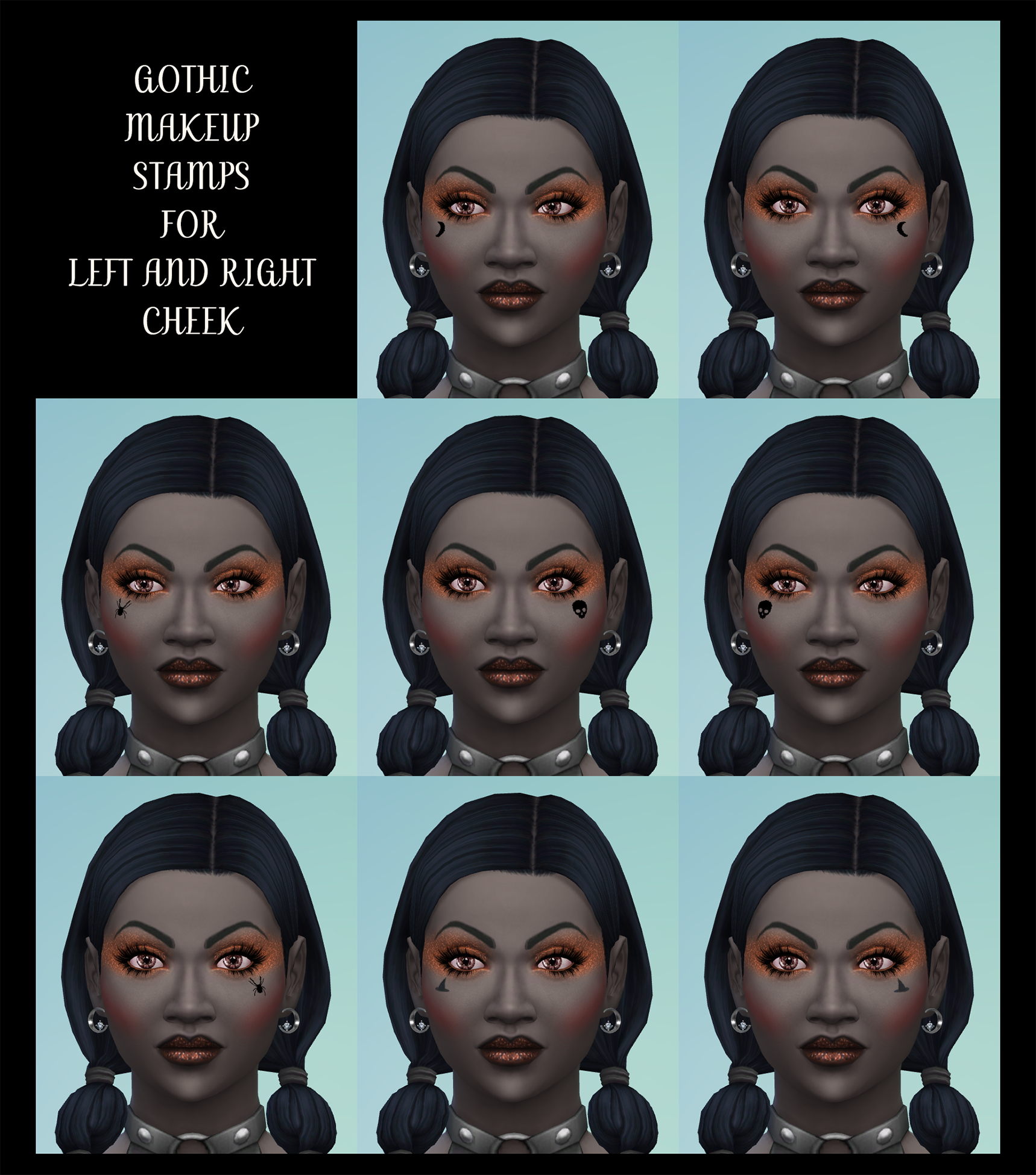 Gothic Makeup Collection - The Sims 4 Create a Sim - CurseForge