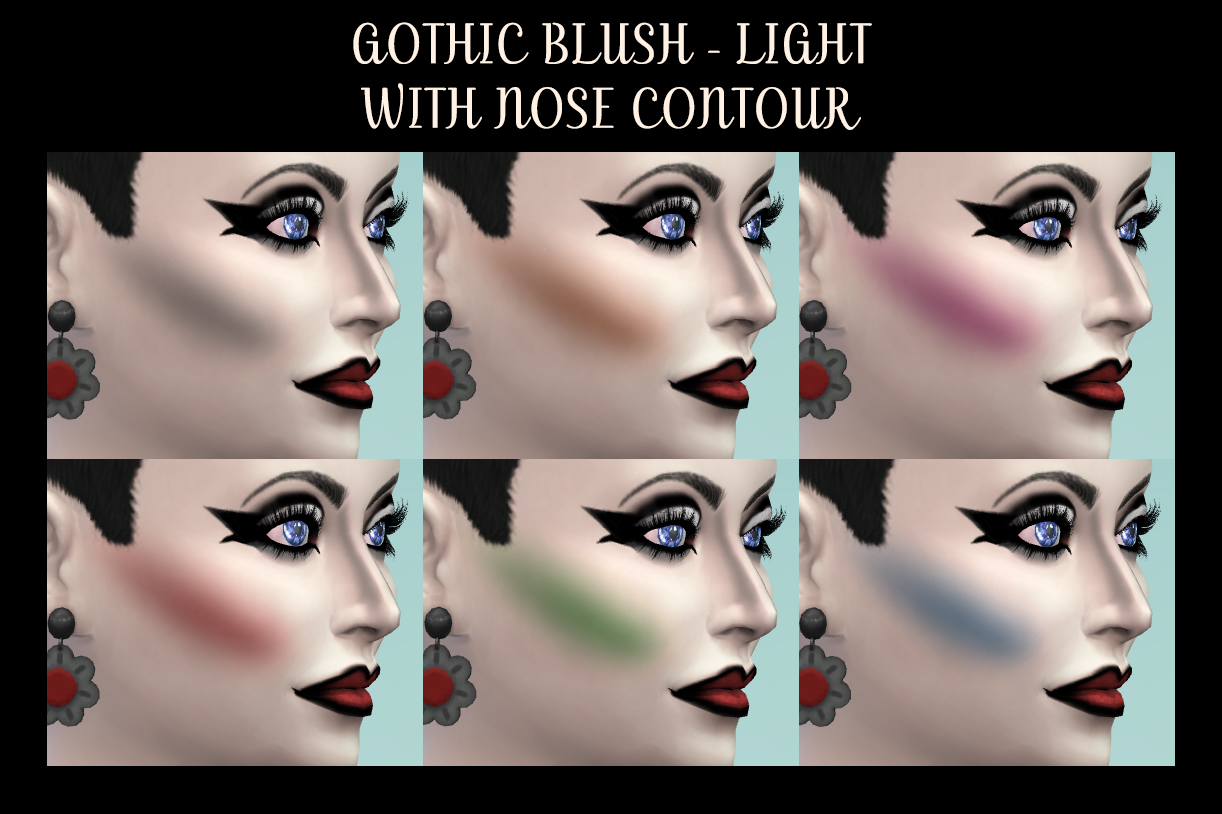 Gothic Makeup Collection - The Sims 4 Create a Sim - CurseForge