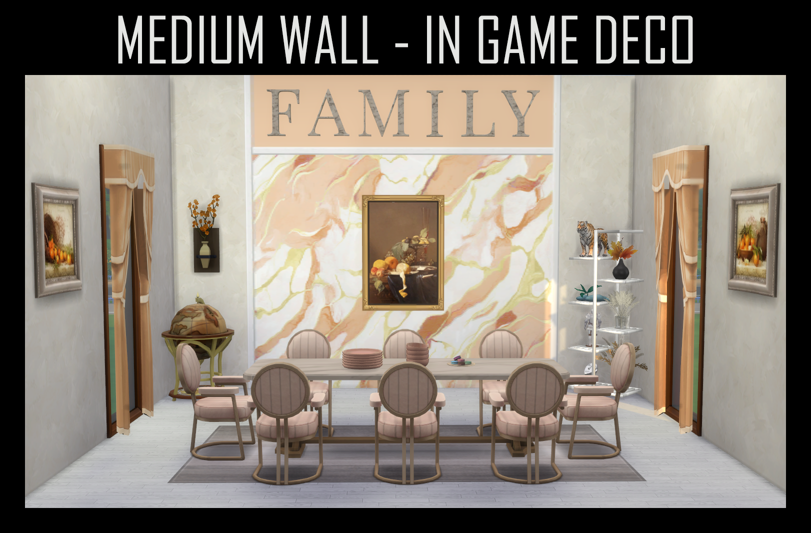 Wallpaper Murals - Marble Spread - The Sims 4 Build / Buy - CurseForge