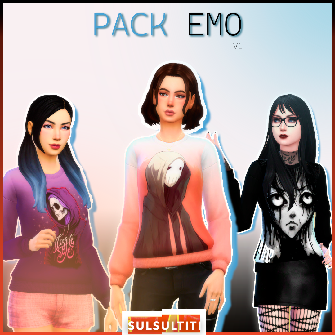 Emo Pack - Version 1 - The Sims 4 Create a Sim - CurseForge