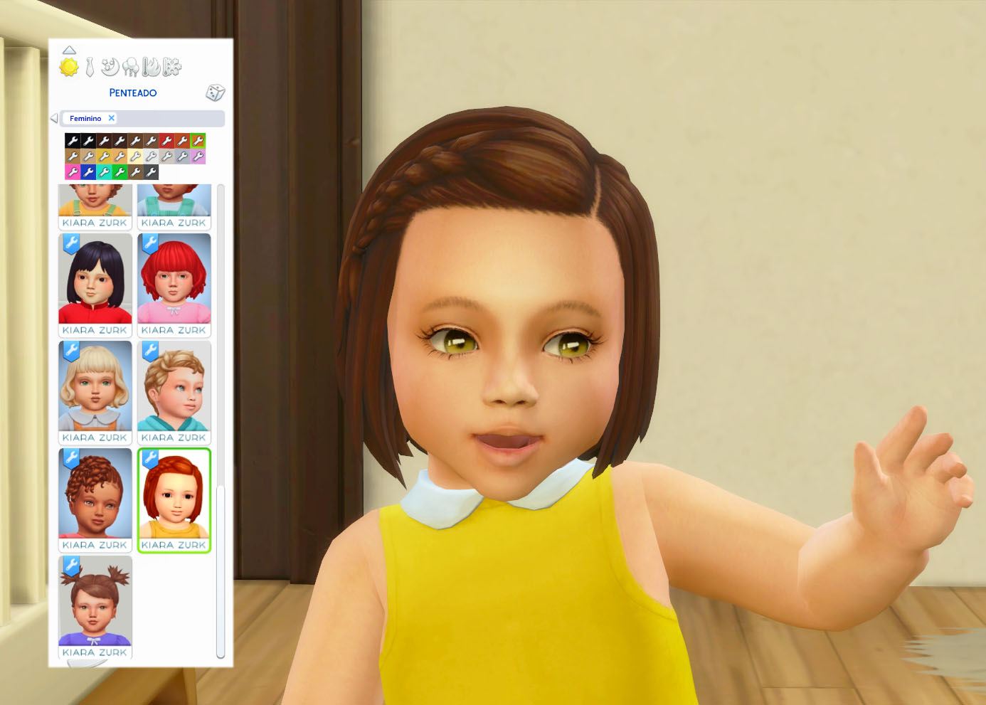 Short Bob Braid for Infants - The Sims 4 Create a Sim - CurseForge