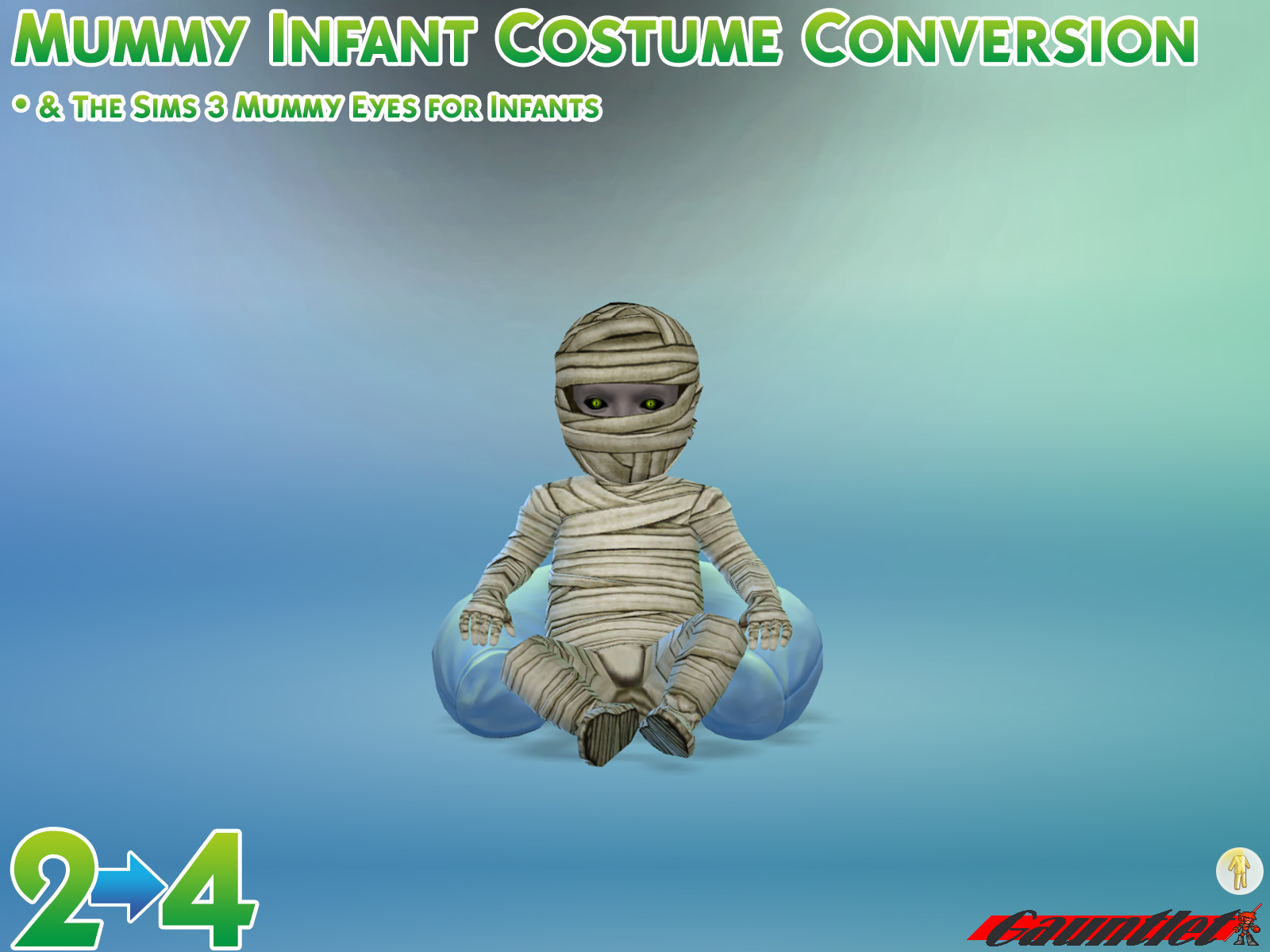Mummy Infant Costume Conversion - ts2 Conversion - The Sims 4 Create a ...