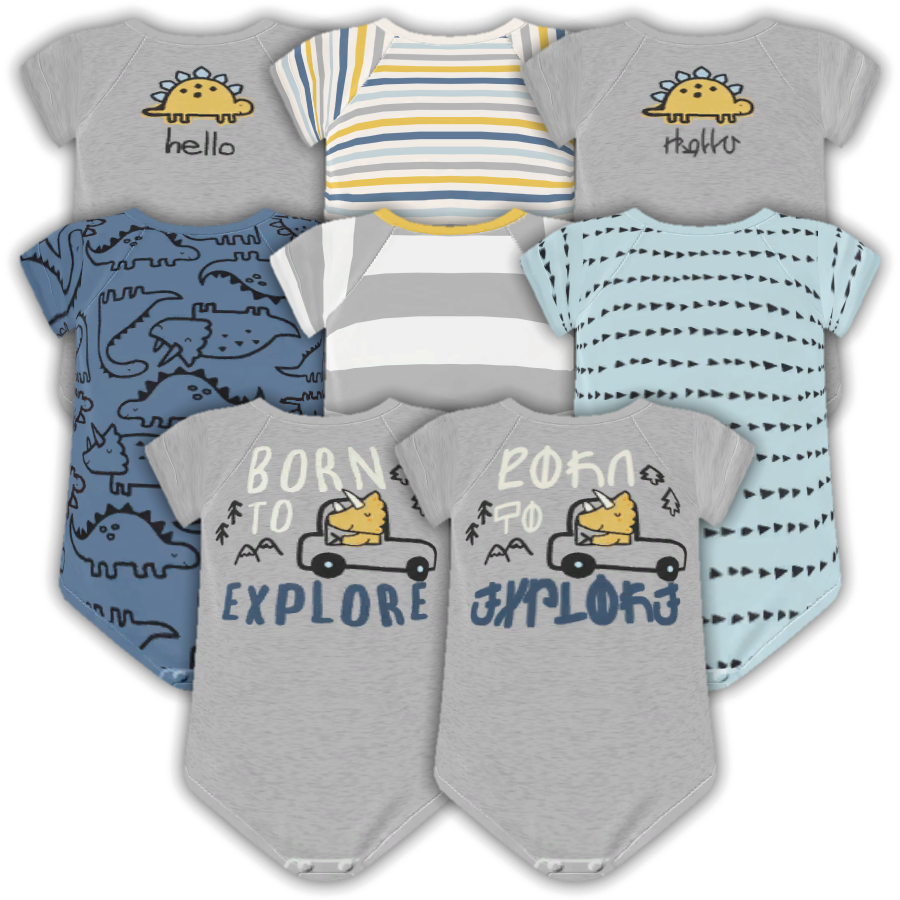 Infant Blue Dino Onesies - The Sims 4 Create a Sim - CurseForge
