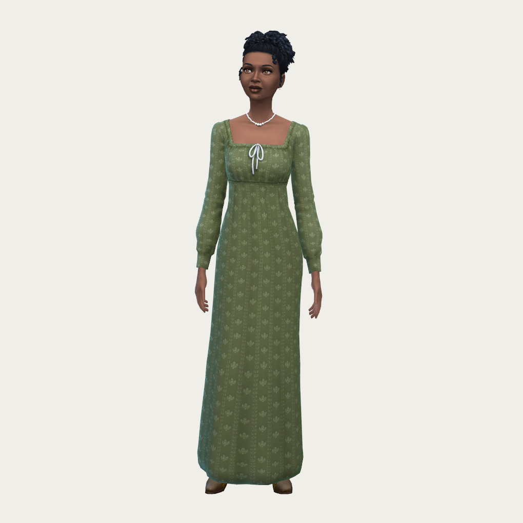 Elizabeth Regency Dress - The Sims 4 Create a Sim - CurseForge