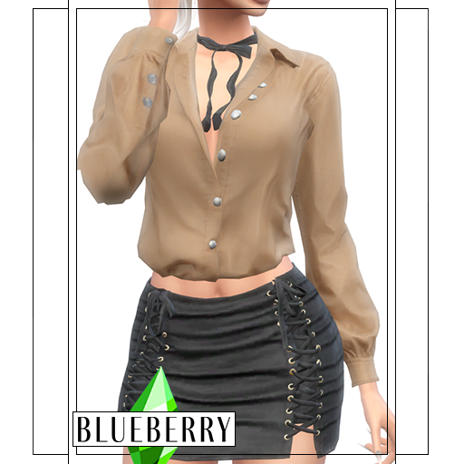 Blueberry - Influencer Ribbon Top - The Sims 4 Create a Sim - CurseForge