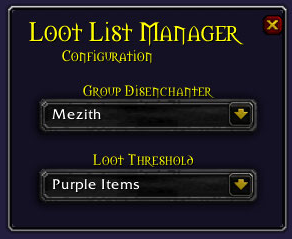 Loot List Manager - World of Warcraft Addons - CurseForge