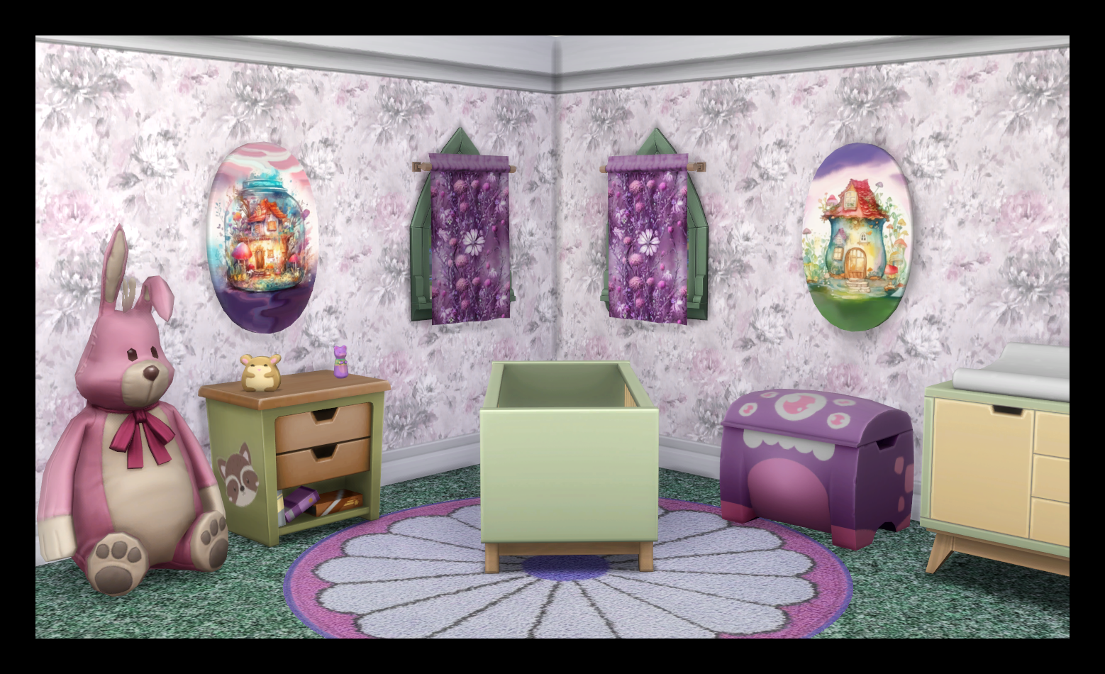 Magical Fairy Homes - Oval Paintings - The Sims 4 Build / Buy - CurseForge