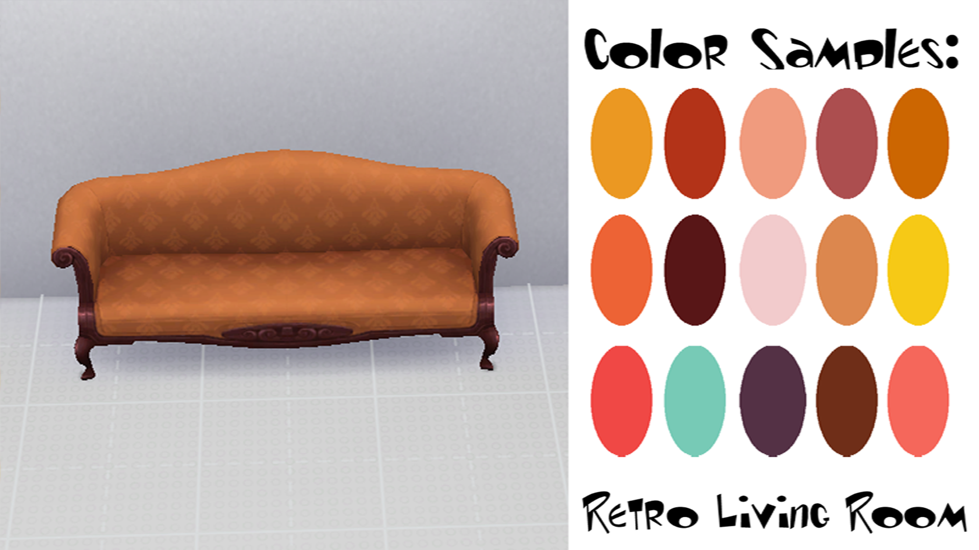 FC-Retro LivingRoom-Wood Armed Couch - The Sims 4 Build / Buy - CurseForge