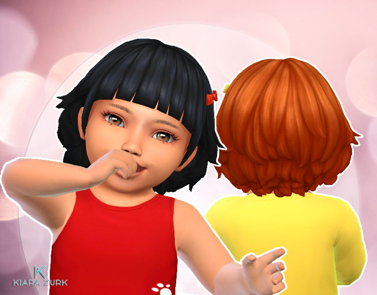 Riley Hairstyle + Bow for Infants - The Sims 4 Create a Sim - CurseForge