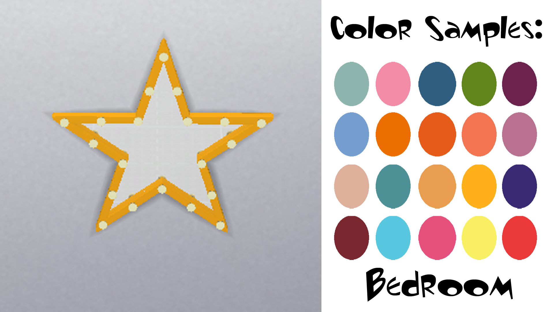 FC- Retro Bedroom- Star Mirror - The Sims 4 Build / Buy - CurseForge