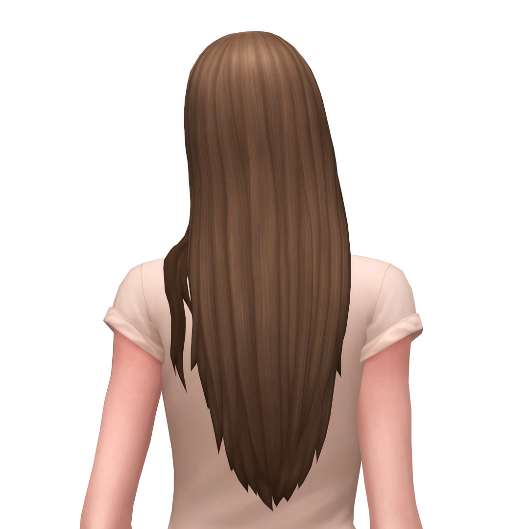 Serene Straight Hair - The Sims 4 Create a Sim - CurseForge