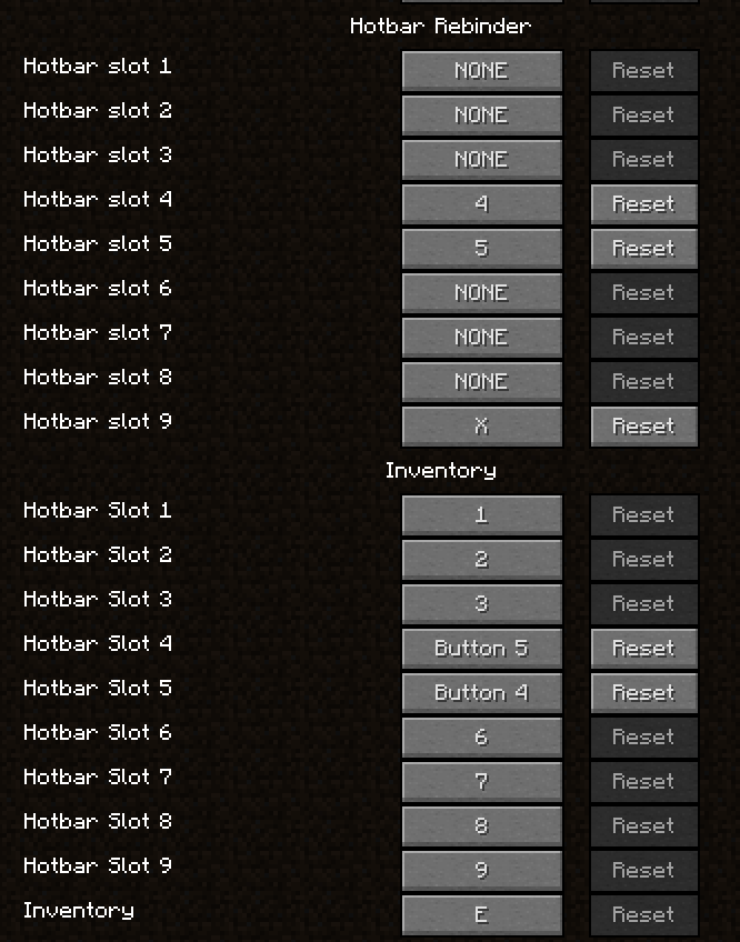 Hotbar Rebinder - Minecraft Mods - CurseForge