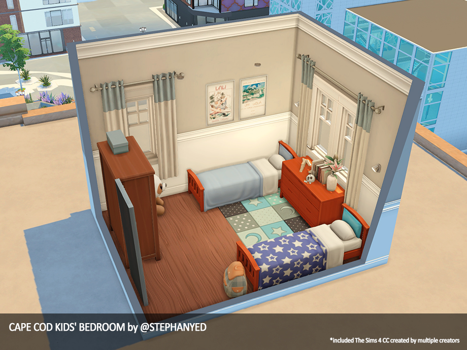 Cape Cod Kids' Bedroom - The Sims 4 Rooms / Lots - CurseForge