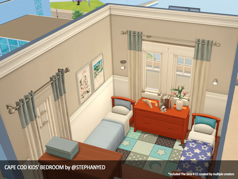 Cape Cod Kids' Bedroom - The Sims 4 Rooms / Lots - CurseForge