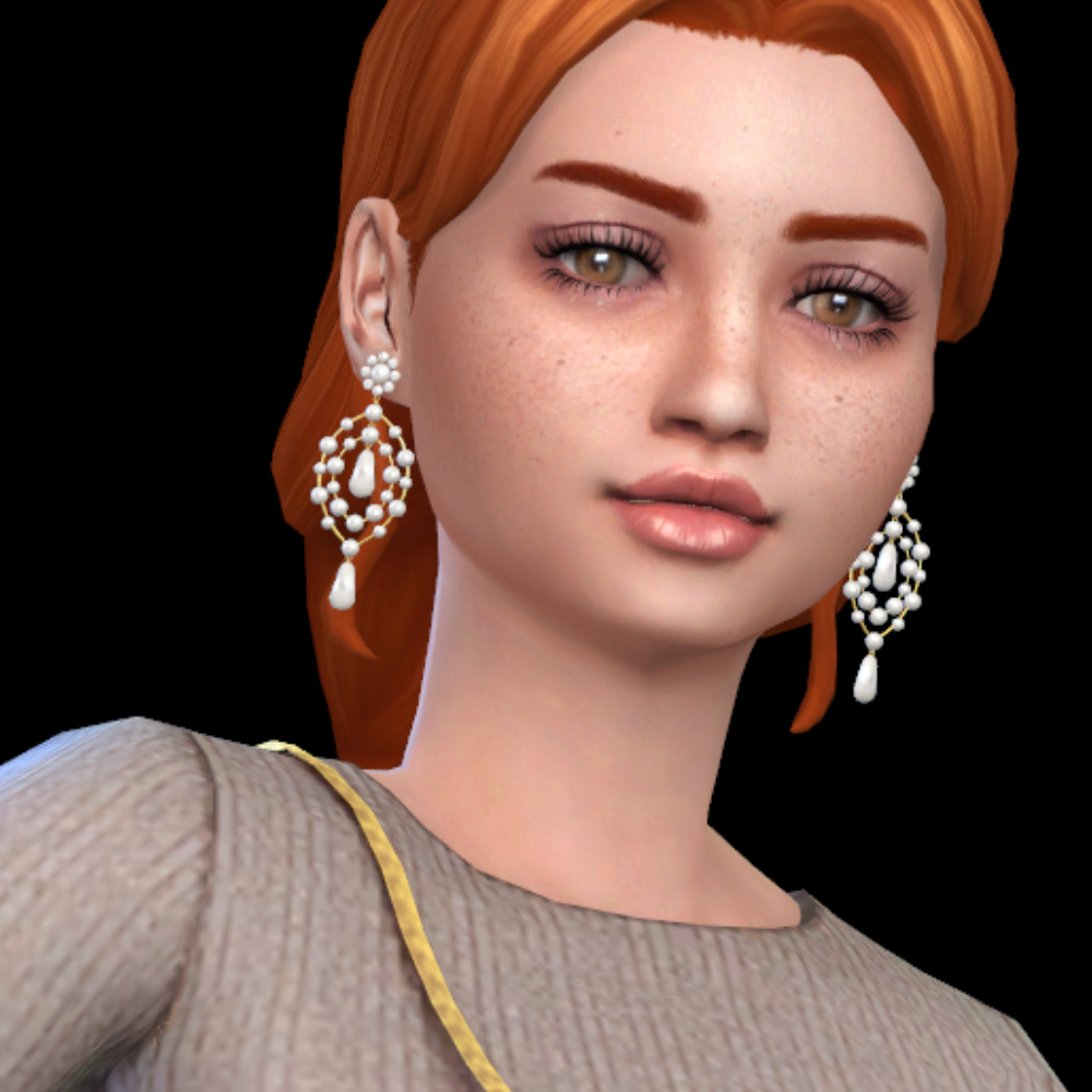 Pearl Dangle Earrings - The Sims 4 Create a Sim - CurseForge
