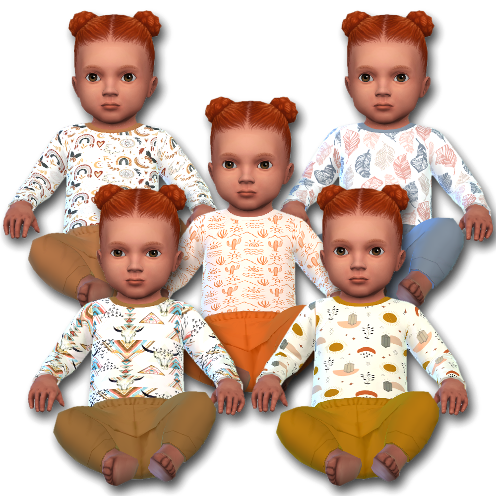 Infant Boho Onesies - The Sims 4 Create a Sim - CurseForge