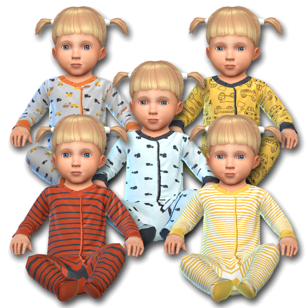 Infant Transportation Zone Footie Pajamas - The Sims 4 Create a Sim ...