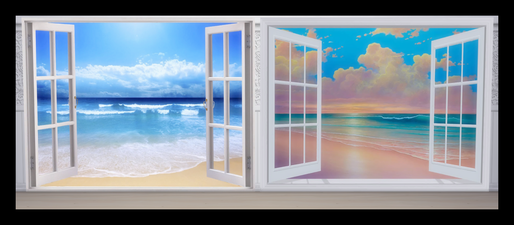 Life on the Beach - Wall Decals as Paintings - The Sims 4 Build / Buy - CurseForge