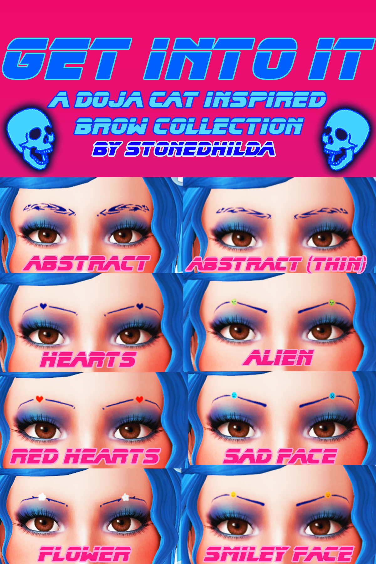 GET INTO IT - Doja inspired eyebrows - The Sims 4 Create a Sim - CurseForge