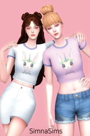 [simna] Hyuna string detailed top - The Sims 4 Create a Sim - CurseForge