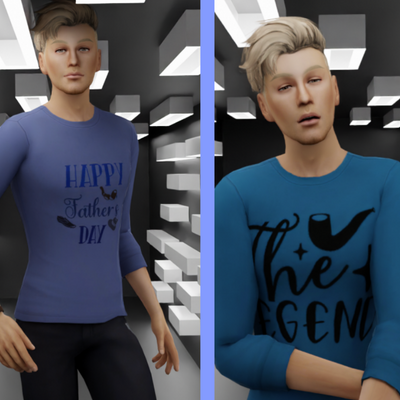 Fathers Day Shirts 4 Swatches - The Sims 4 Create a Sim - CurseForge